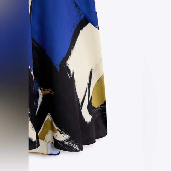 Zara | Dresses | Zara Abstract Print Dress | Poshmark